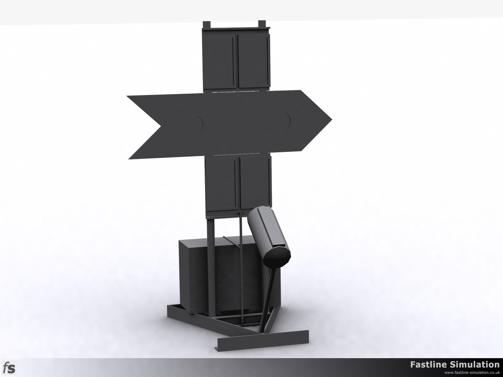 fastline simulation: Gas Lit TSR Warning Board