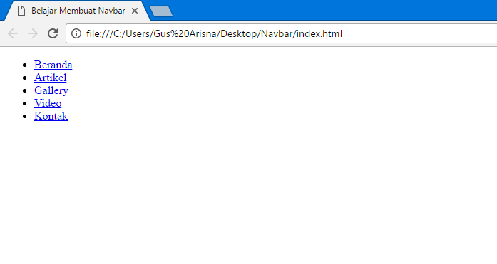 Tutorial: Membuat Navigation Bar dengan HTML dan CSS | ComputerGeek