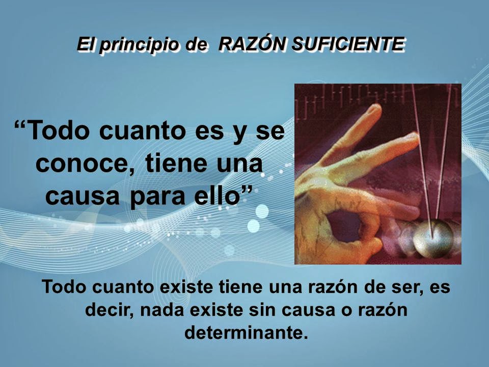 Sistemas De Información Gerencial : Principio De Razón Suficiente
