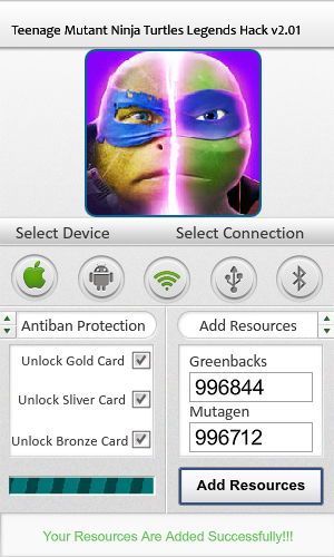 Teenage Mutant Ninja Turtles Legends hack all resources ~ Download Game ...
