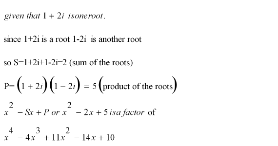 mixture: solving a fourth degree equation with real coefficients if you ...