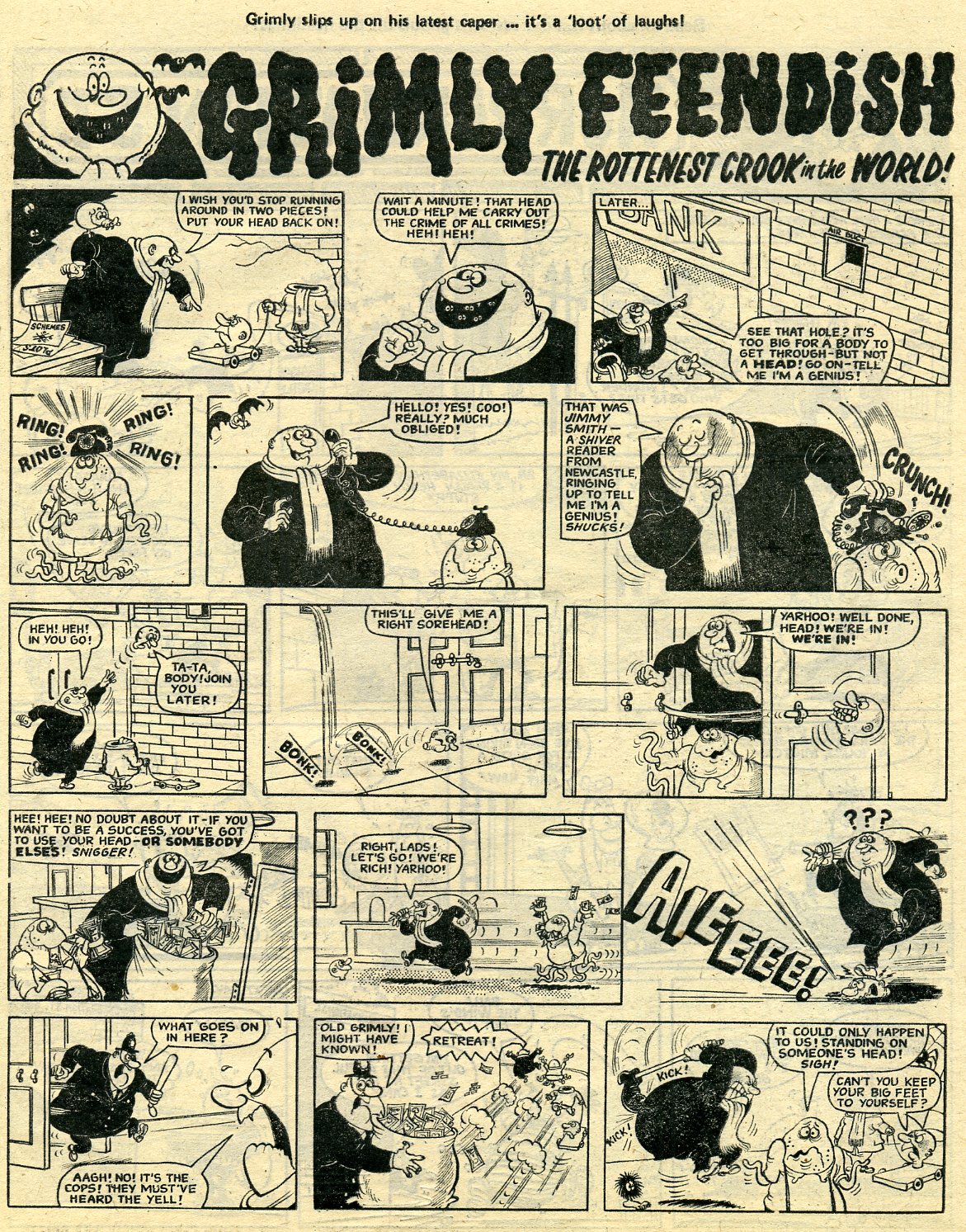 *KAZOOP !!: A LOOK AT SHIVER & SHAKE STRIPS: GRIMLY FEENDISH