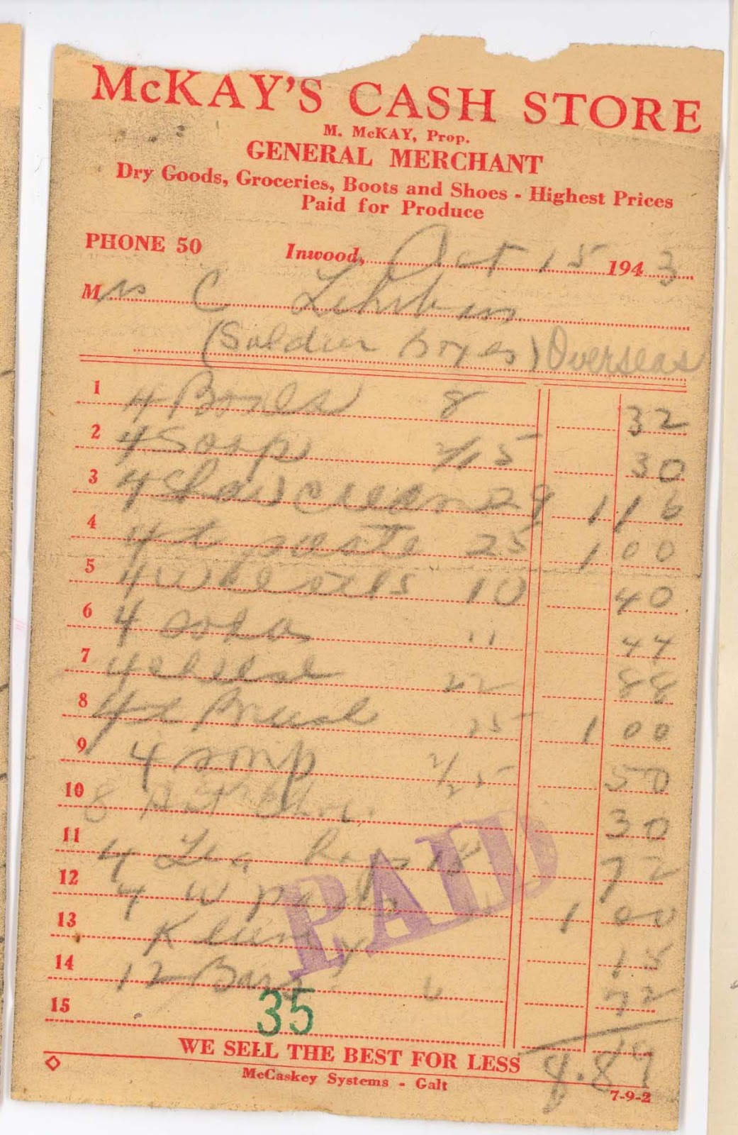 Lambton County Archives: History from the Vault: Look at the Inwood Red ...