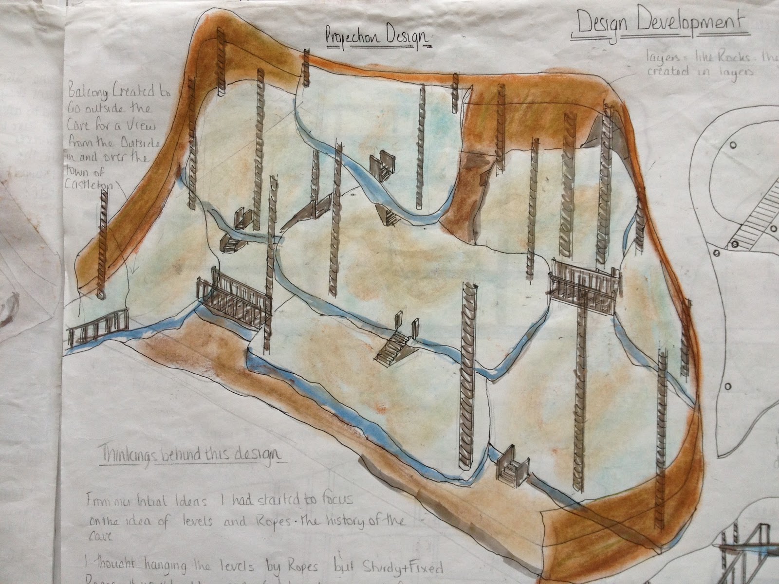 Emily.Waterston: Plan views for my Cave Structure Design
