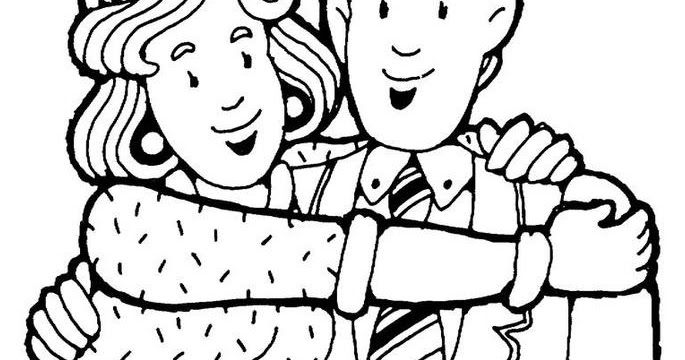Honor Your Father And Mother Coloring Page Sketch Coloring Page