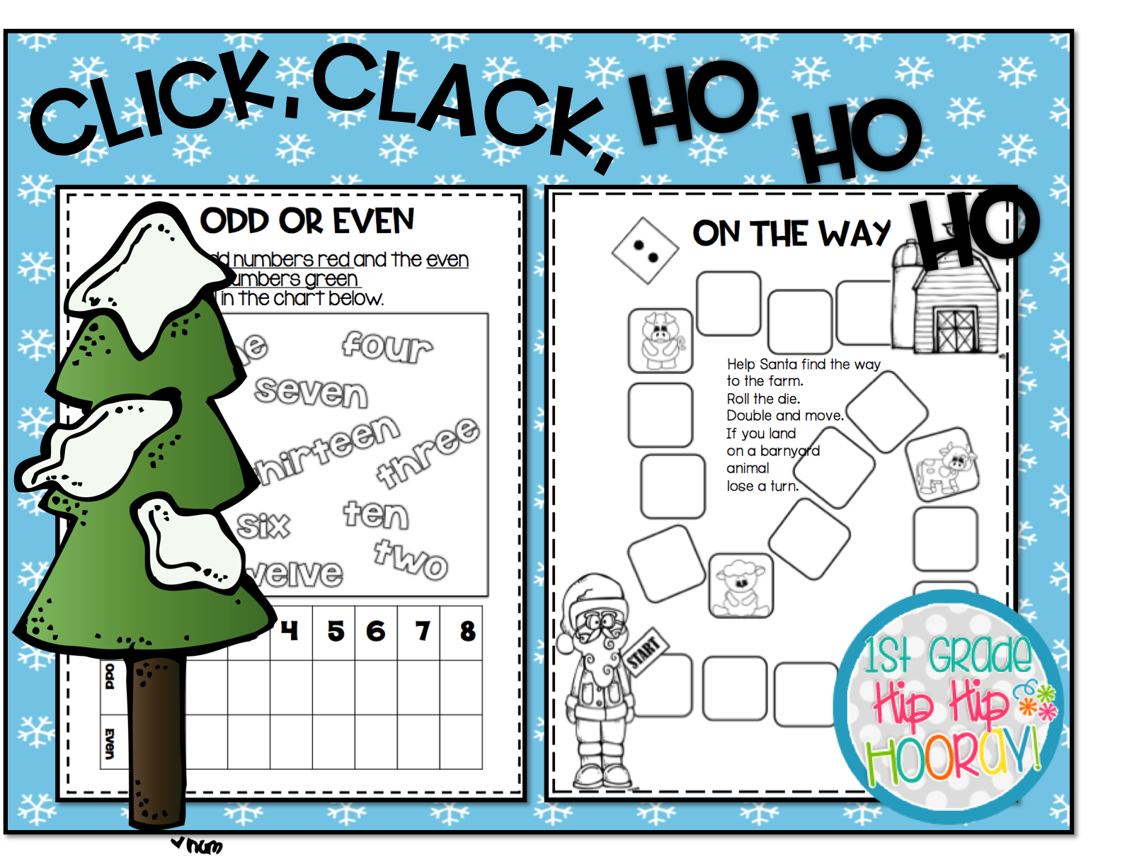 1st Grade Hip Hip Hooray!: Click, Clack...Ho Ho Ho!!