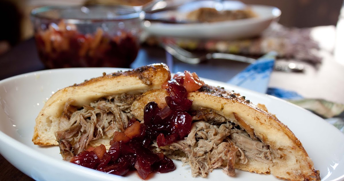 Fat and Happy Blog: Recipe Swap: Pork-Stuffed Bread with Cherry Relish