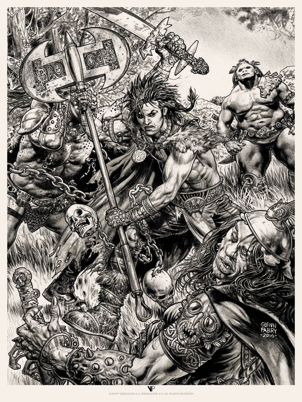 INSIDE THE ROCK POSTER FRAME BLOG: Glenn Fabry Slaine Print Release ...