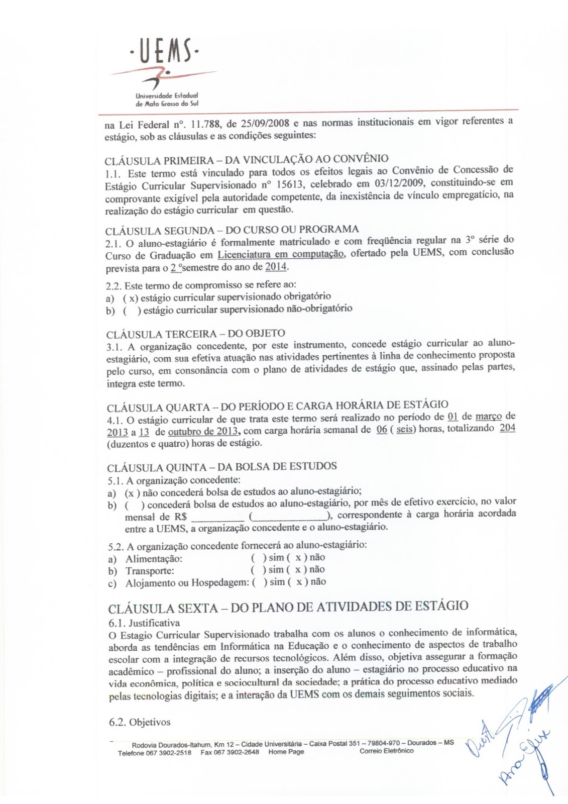 Denilson Lopes Couto: TERMO DE COMPROMISSO Denilson Lopes Couto: TERMO DE COMPROMISSO