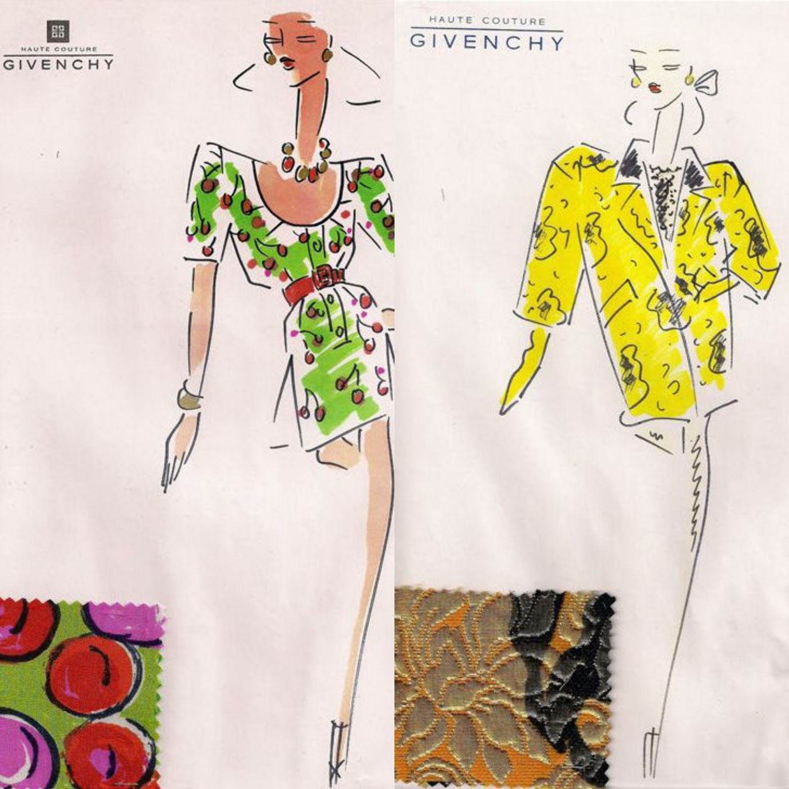 Hubert De Givenchy Sketches