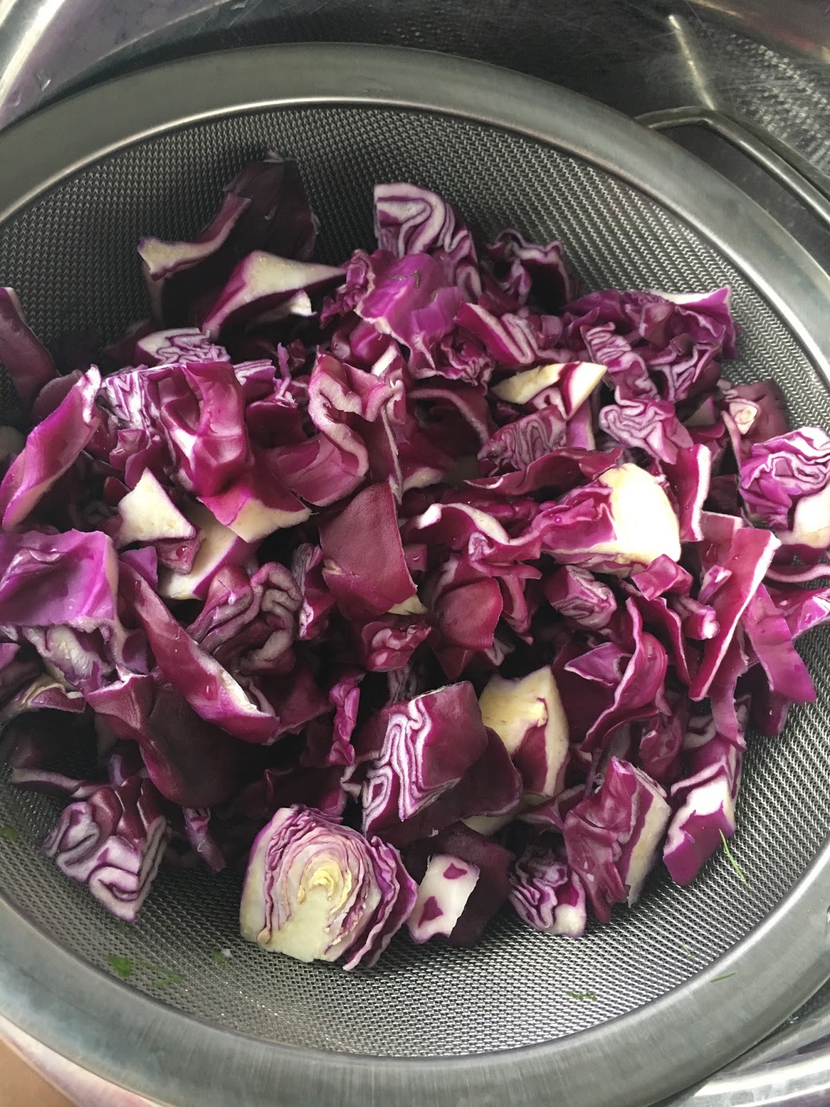 La mia cucina persiana: Riso Basmati con Verza Viola - Kalam Polo'