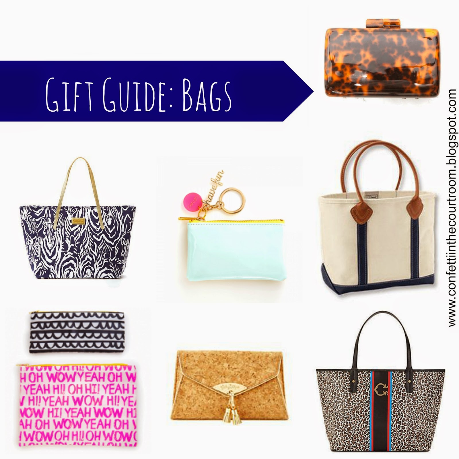 Confetti in the Courtroom: Gift Guide: Bags