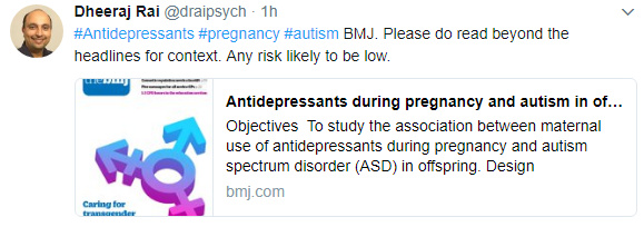 Questioning Answers: Antidepressants during pregnancy and autism in ...