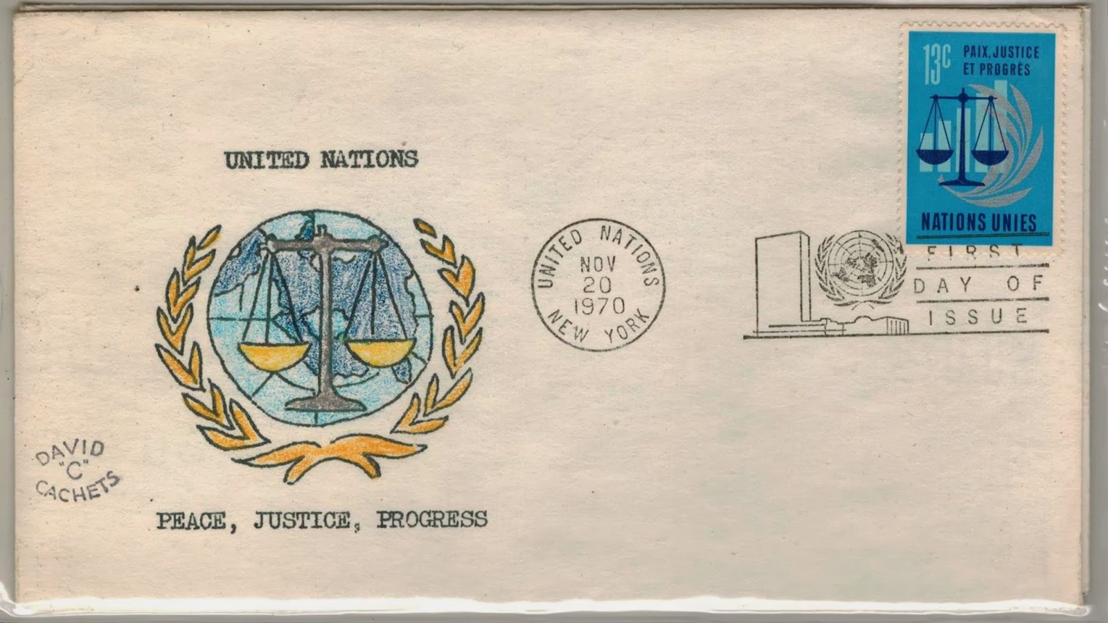 Postal History Corner: David Pritchard United Nations First Day Covers ...