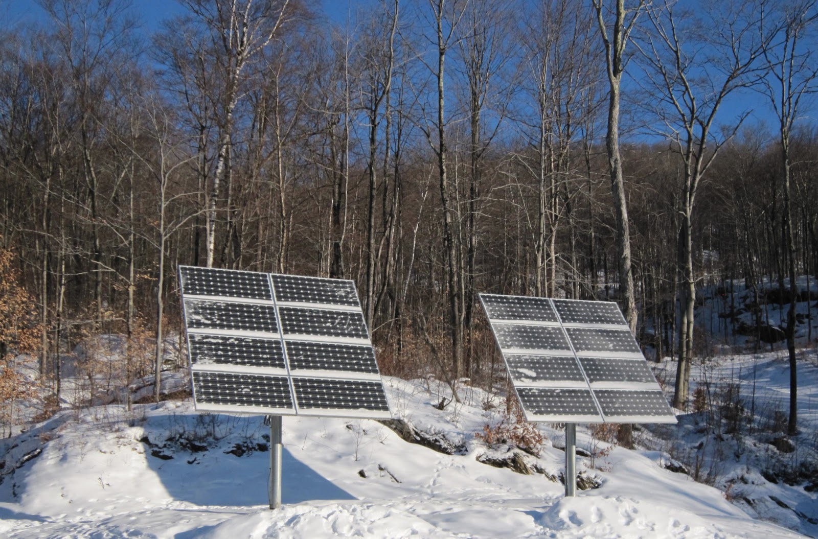 Between Trees & Off the Grid: Solar Panel Snow Removal