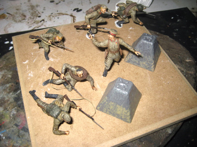 figures&armours: "Counterattack, Soviet Infantry, Summer 1941"