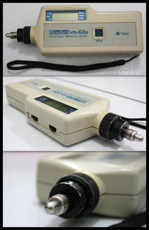 2nd MACHINE: Pocketable vibration meter, Riovibro, vm-63a, RION