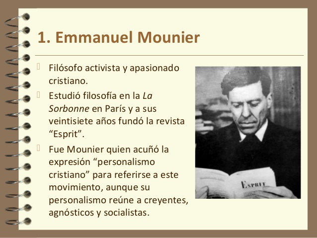 Bonus Vita: EMMANUEL MOUNIER (1905-1950) Y EL PERSONALISMO
