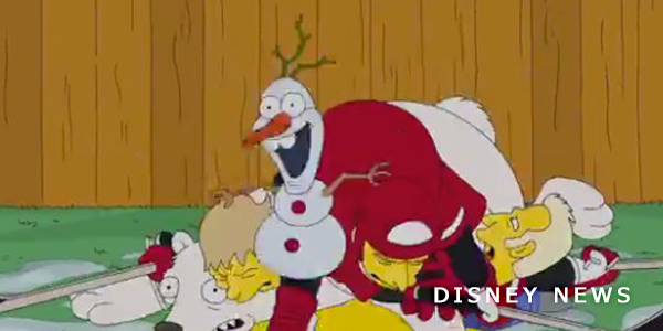 Olaf de "Frozen" aparece na série "Os Simpsons" quando Homer faz o ...