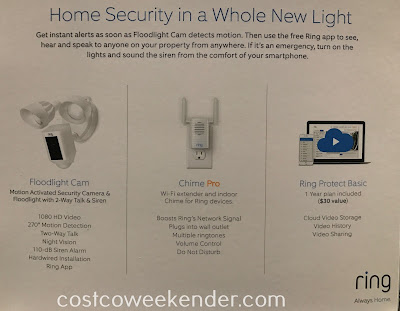 Ring Floodlight Camera and Chime Pro | Costco Weekender