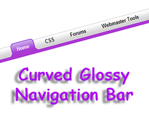 Curved Glossy Navigation Bar for Blogger | Blogger Tips | Blogger ...