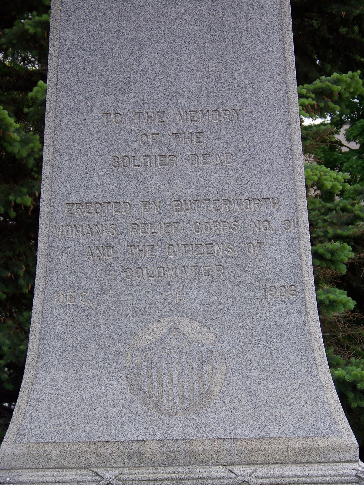 Black Powder & Lace : Coldwater Soldier's Monument