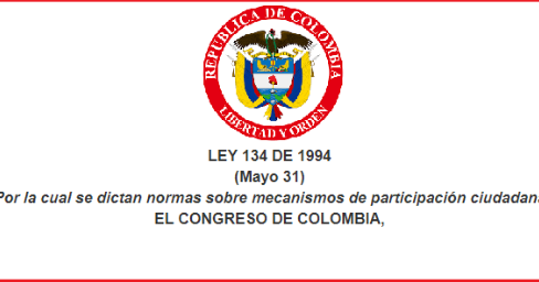 Ley 134 de 1994