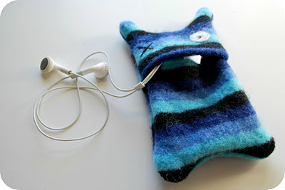 Chez Beeper Bebe: In My Shop: Stripey iPod Monster Cozies