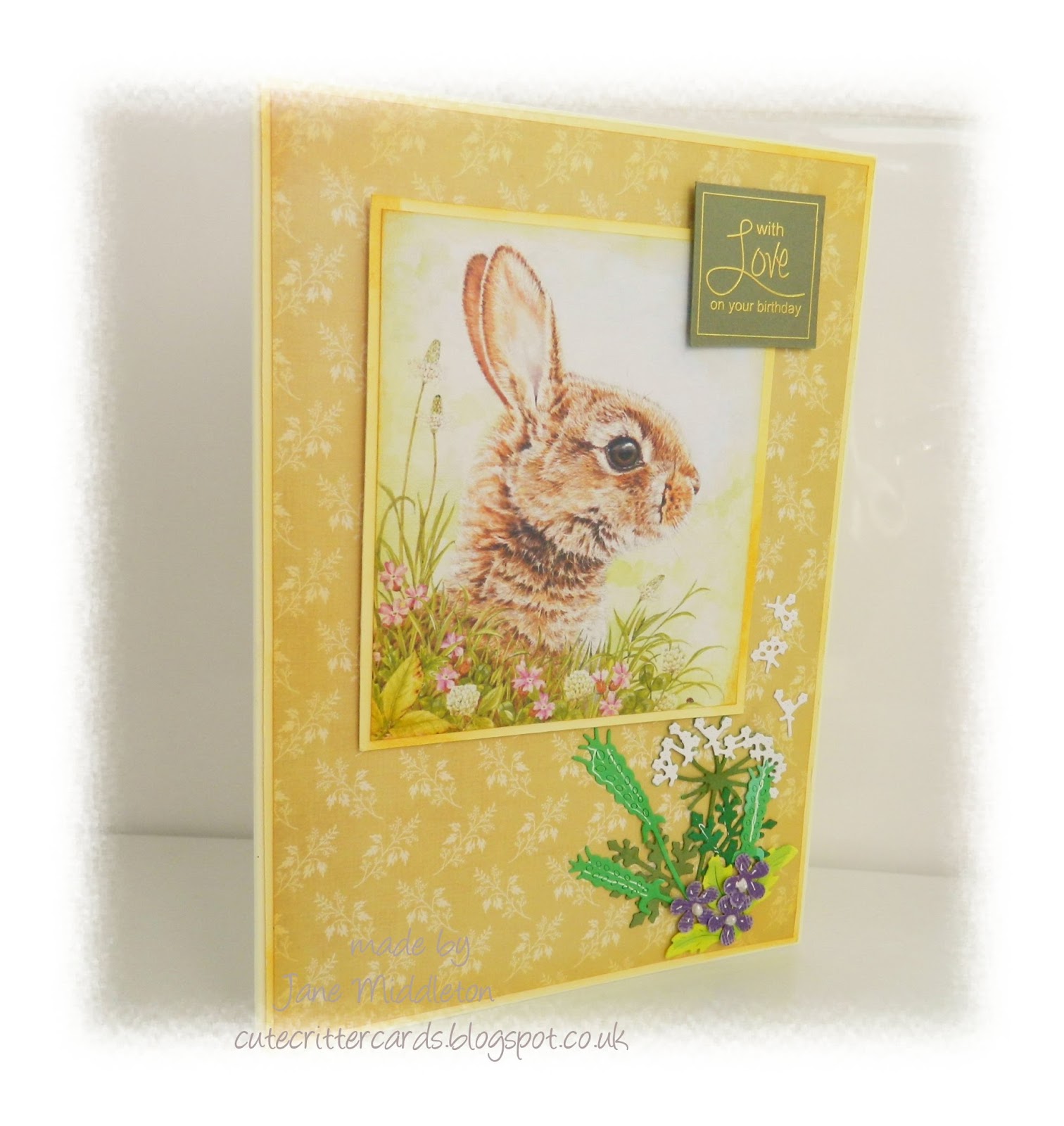 cute critter cards : Another rabbit card