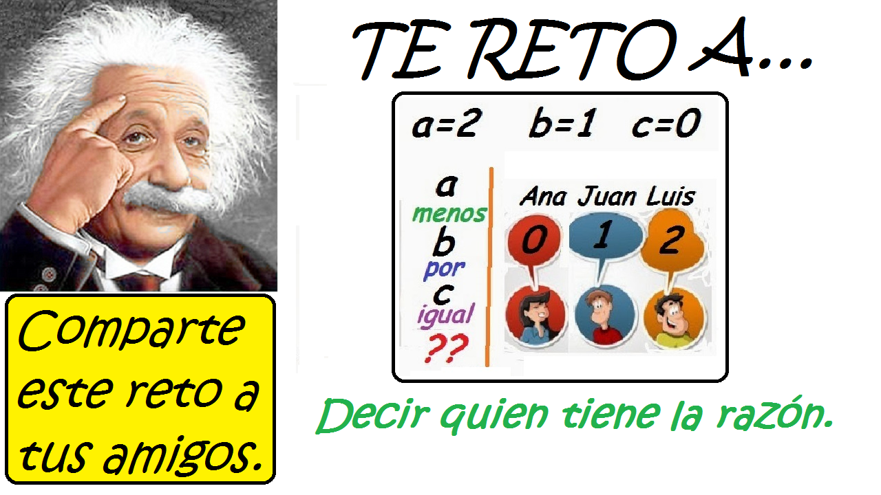 Retos, acertijos y algo más...: Reto mental para genios matemáticos