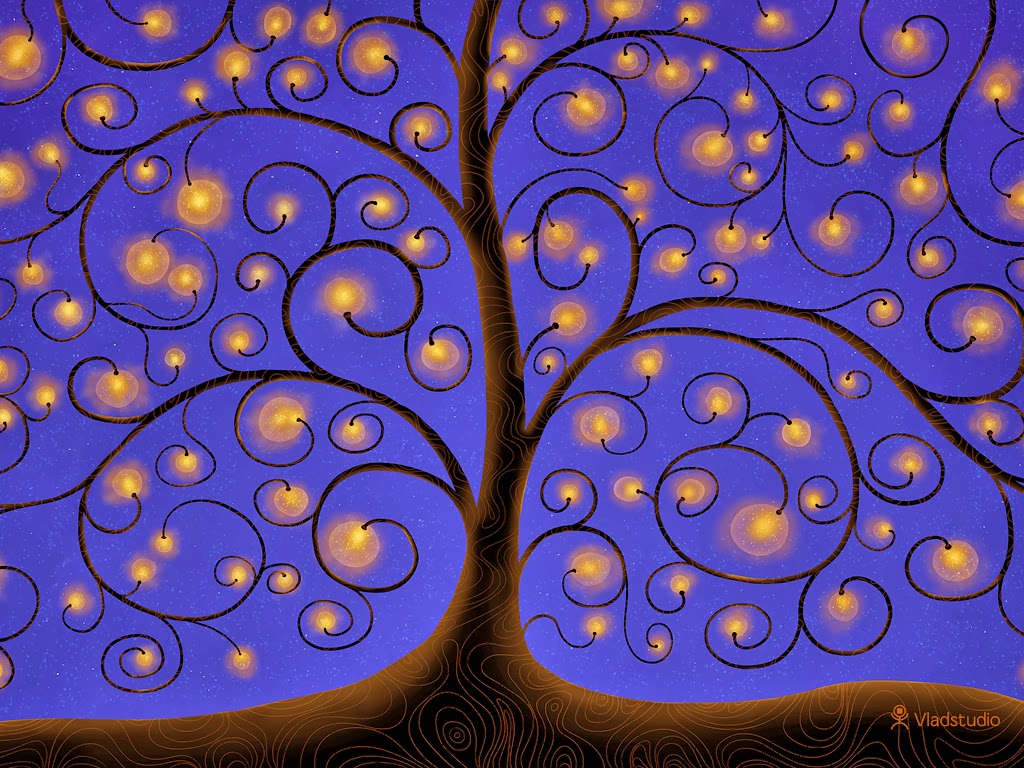 Light Tree HD Desktop Wallpaper - WallpapersDenn