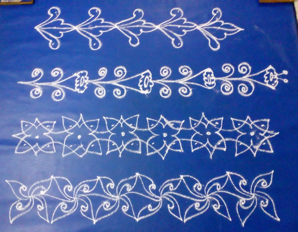 Border kolam designs 3