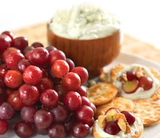 ...Doug's Recipe Page 2.0: Blue Cheese Mousse w/ Red Grapes and Walnuts