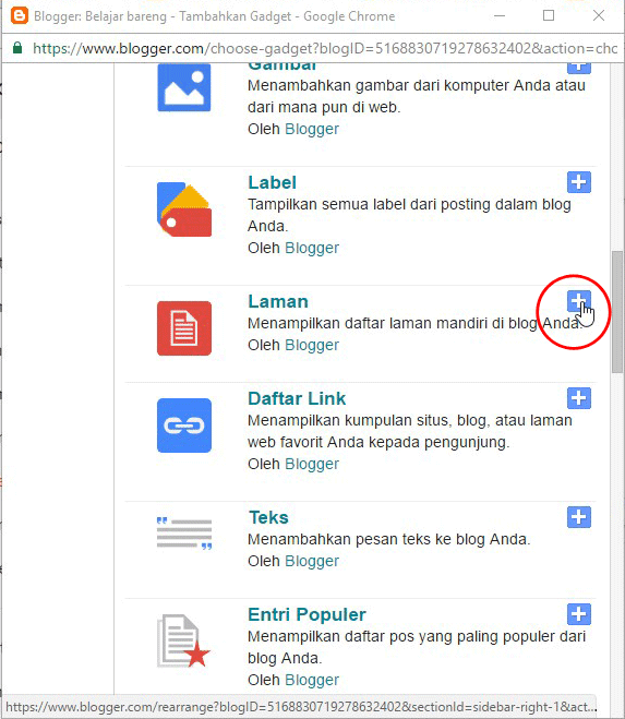 Belajar bareng : Membuat menu home di blog