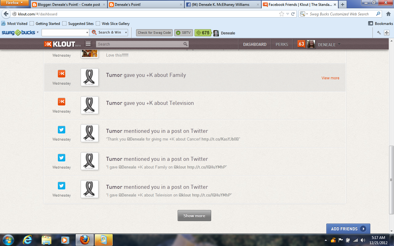 Deneale's Point!: What is Klout? My Tutorial!