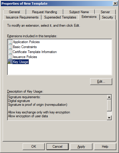 Katalykt: Preparing a Microsoft CA SSL Certificate Template for vSphere 5.x