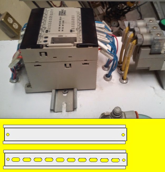 coparoman: Riel DIN para montaje de componentes de control