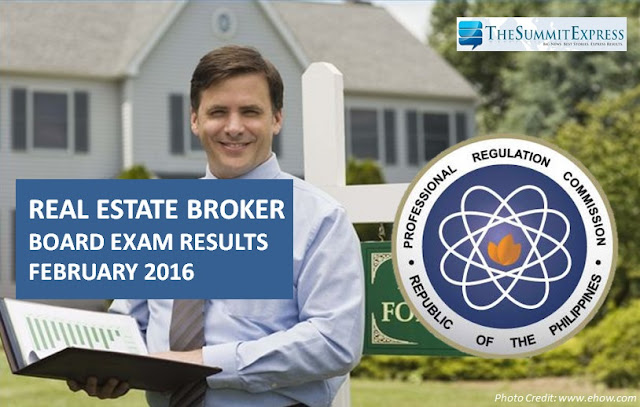 L-Z Passers: February 2016 Real Estate Broker board exam