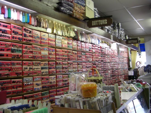 Patra's Place of Stitching and Vintage Linens: The Button Shop in Malvern.