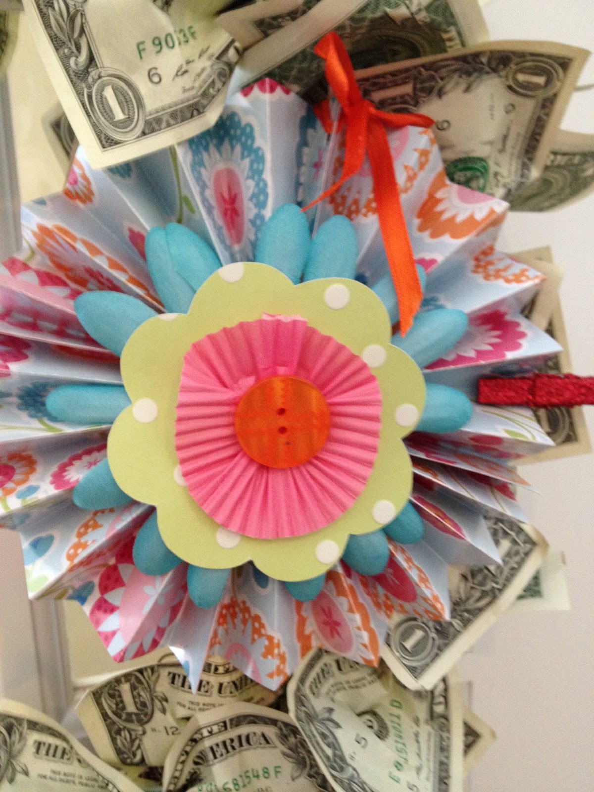 JenNY & AShlEY's ReDOs: Money Wreath....Happy 60th!!!