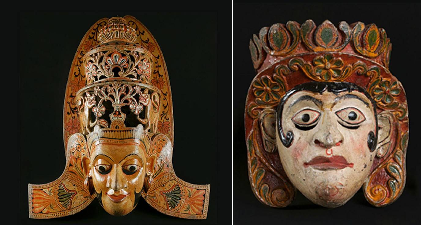 Thong's Masks Collection: Kolam masks, the stories of Srilanka village