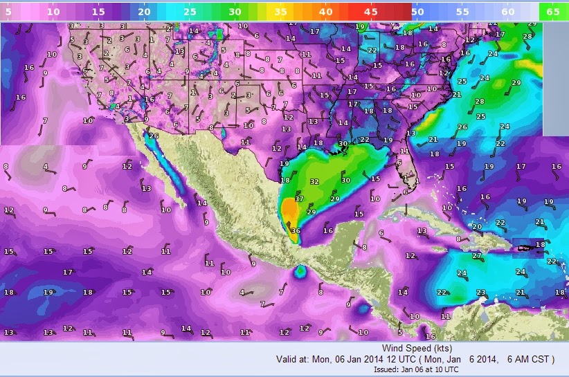 Roatan Weather: A Very Strong Cold Front is Approaching the NW ...