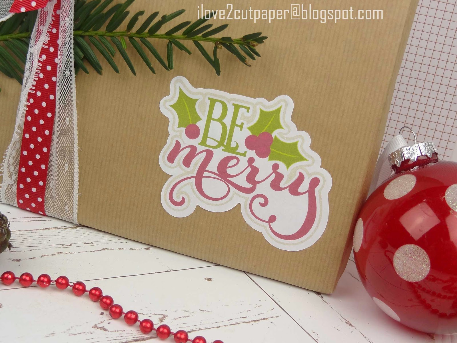 i love 2 cut paper: Print and Cut your own Christmas Labels