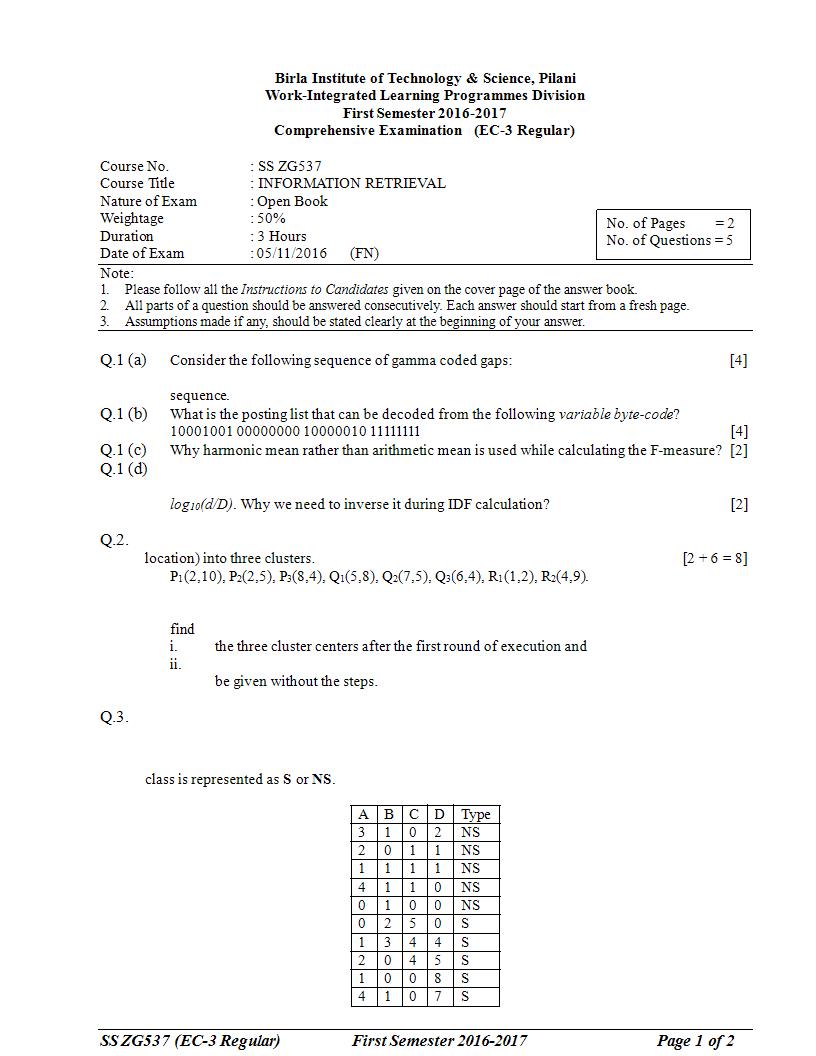 Coding Tech Life: Information Retrieval - SSZG537 - Comprehensive ...