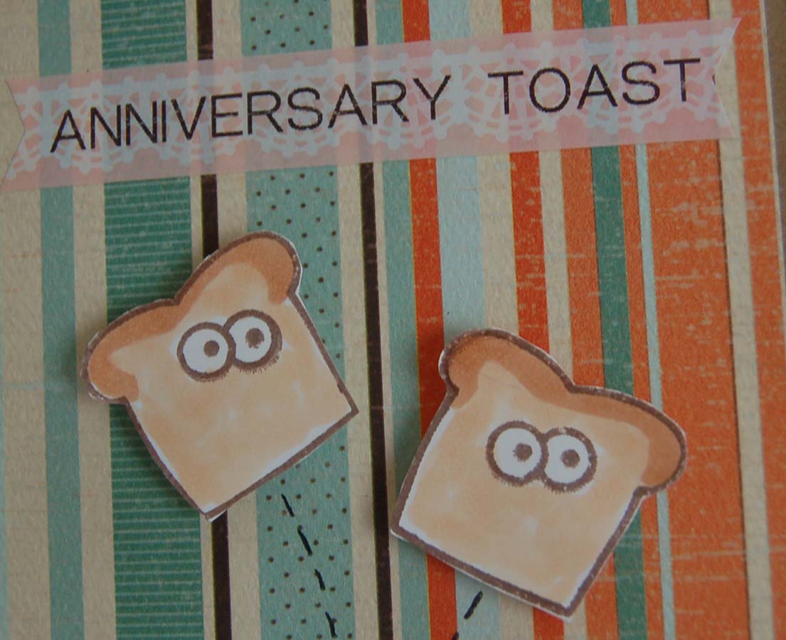 Lynn's Craft Blog: Anniversary Toast Card