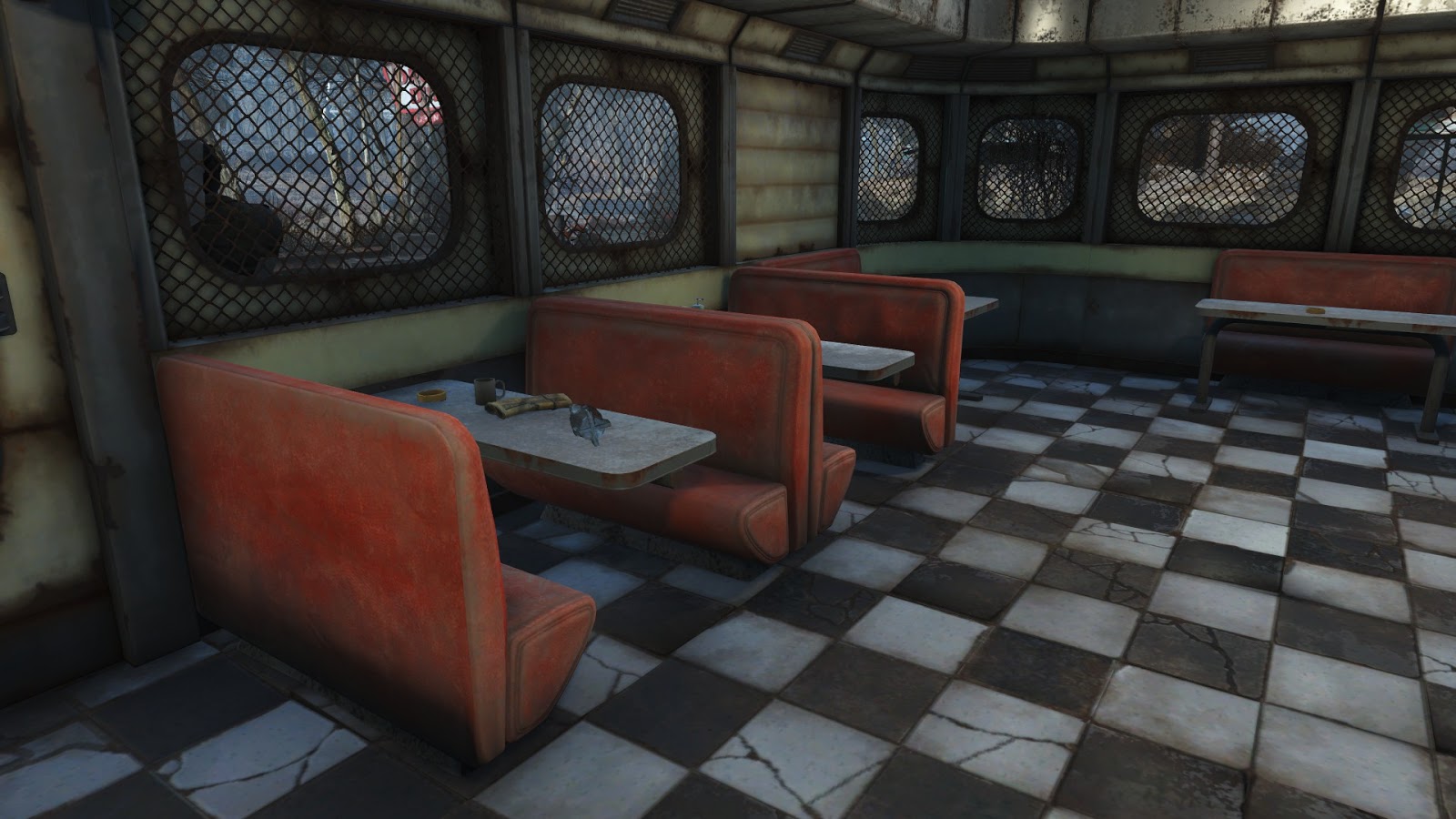 Martin James Mods: Fallout 4 - No Diner Bench Upholstery Rips