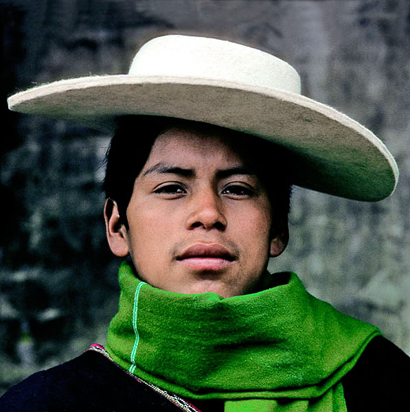 Fascinating Humanity: Young Salasaka Indian man of Ecuador