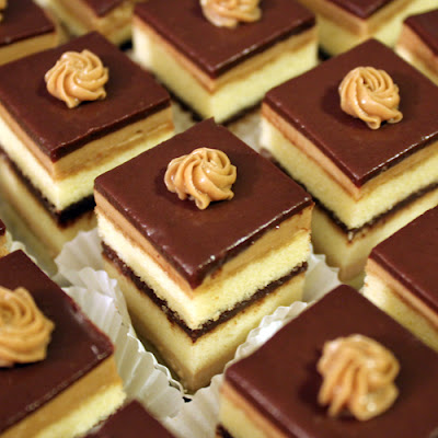 Opera Cake (Miniature and Bite-Size) | Gwen's Kitchen Creations