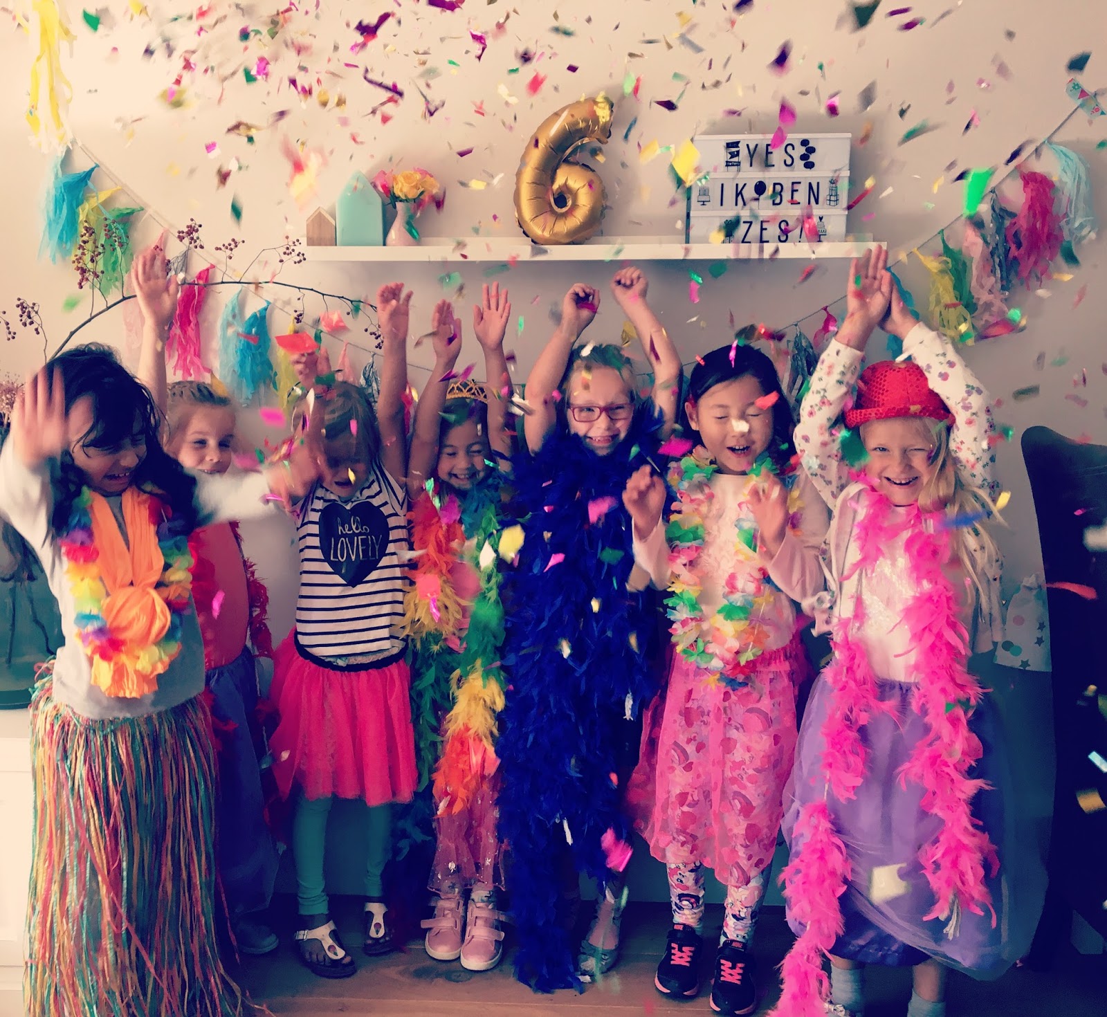 Kinderfeestje Thema confetti! - Huize Lievelings
