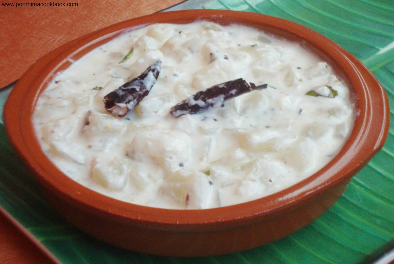 Poornima's Cook Book: Vellari Pachadi / Yellow Indian Cucumber Raita ...